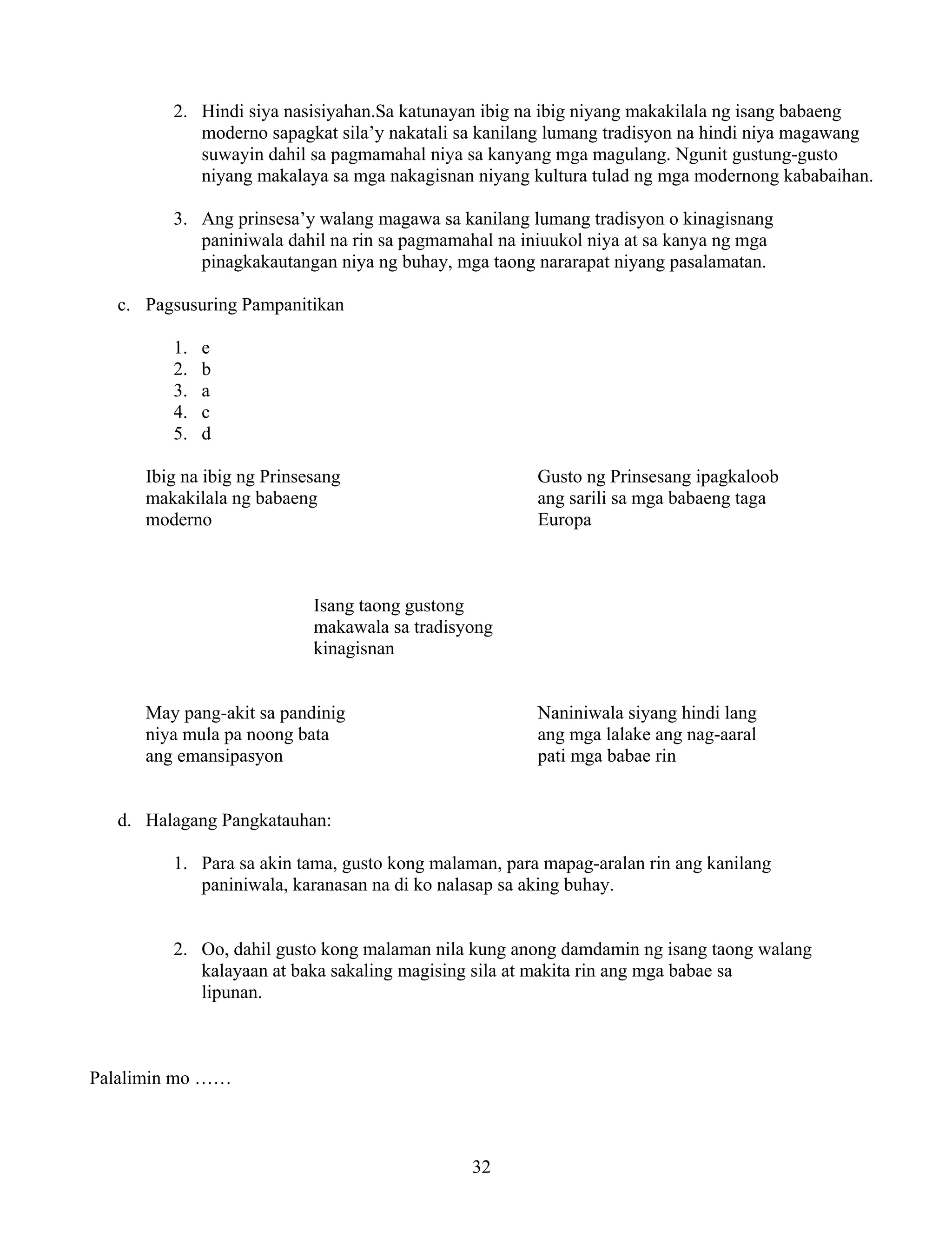 Modyul 7 pagsusuri ng akda batay sa teoryang feminismo | PDF