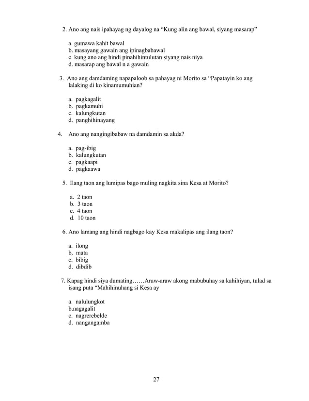 Modyul 7 pagsusuri ng akda batay sa teoryang feminismo | PDF