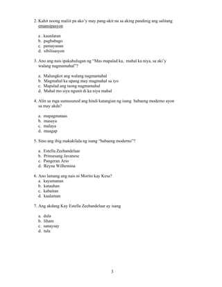 Modyul 7 pagsusuri ng akda batay sa teoryang feminismo | PDF