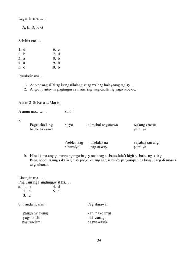 Modyul 7 pagsusuri ng akda batay sa teoryang feminismo | PDF