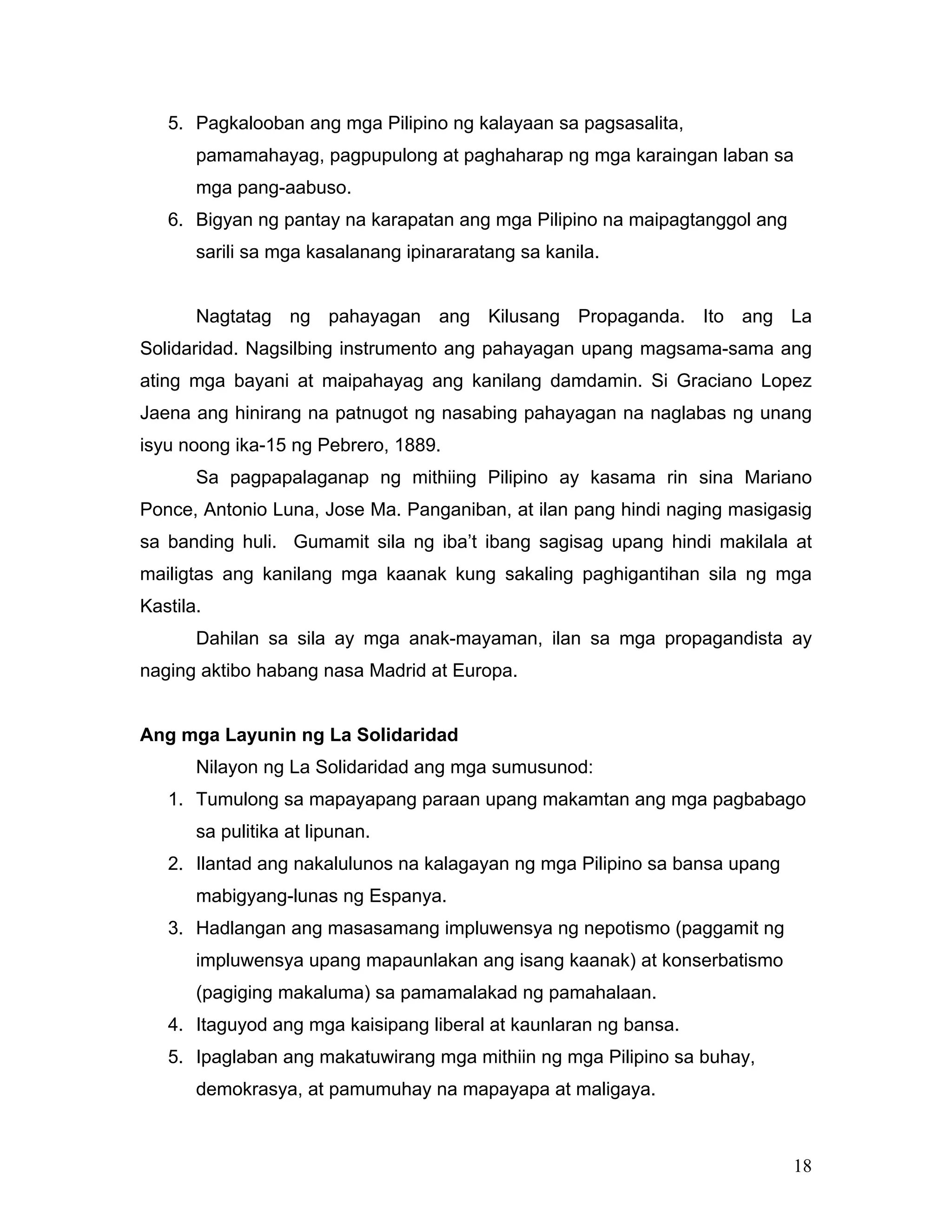 Modyul 8 pagsibol ng kamalayang pilipino | PDF
