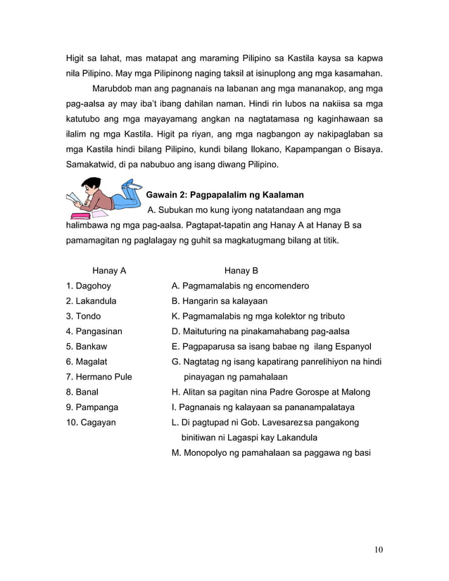 Modyul 8 pagsibol ng kamalayang pilipino | PDF