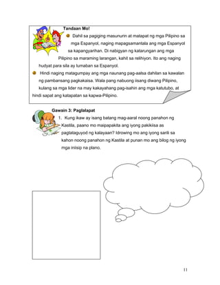 Modyul 8 pagsibol ng kamalayang pilipino | PDF