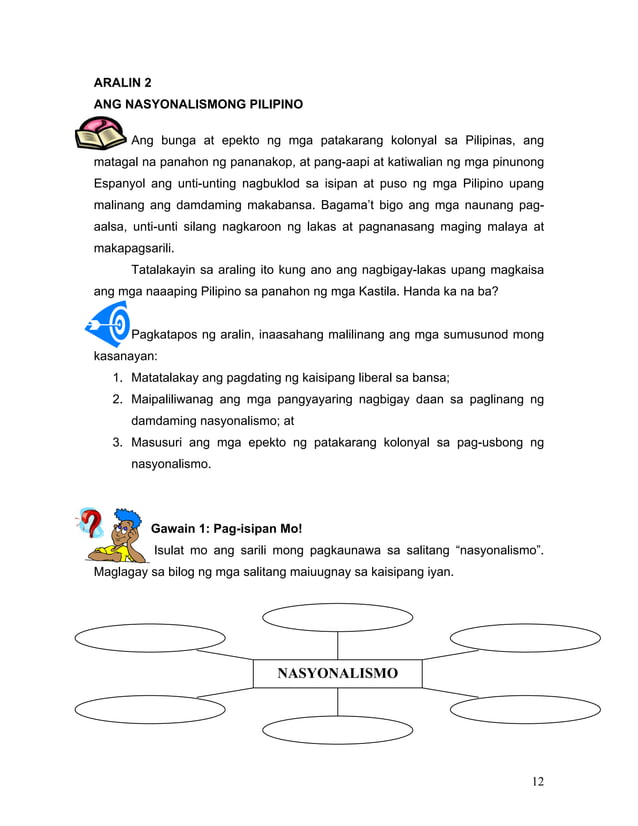 Modyul 8 pagsibol ng kamalayang pilipino | PDF