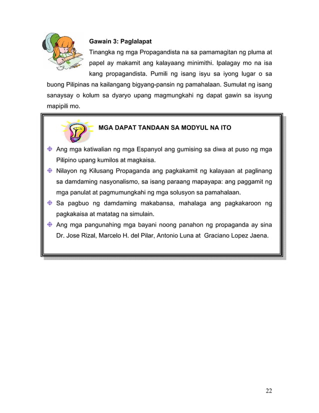 Modyul 8 pagsibol ng kamalayang pilipino | PDF