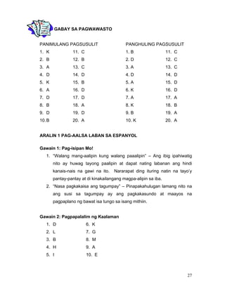 Modyul 8 pagsibol ng kamalayang pilipino | PDF