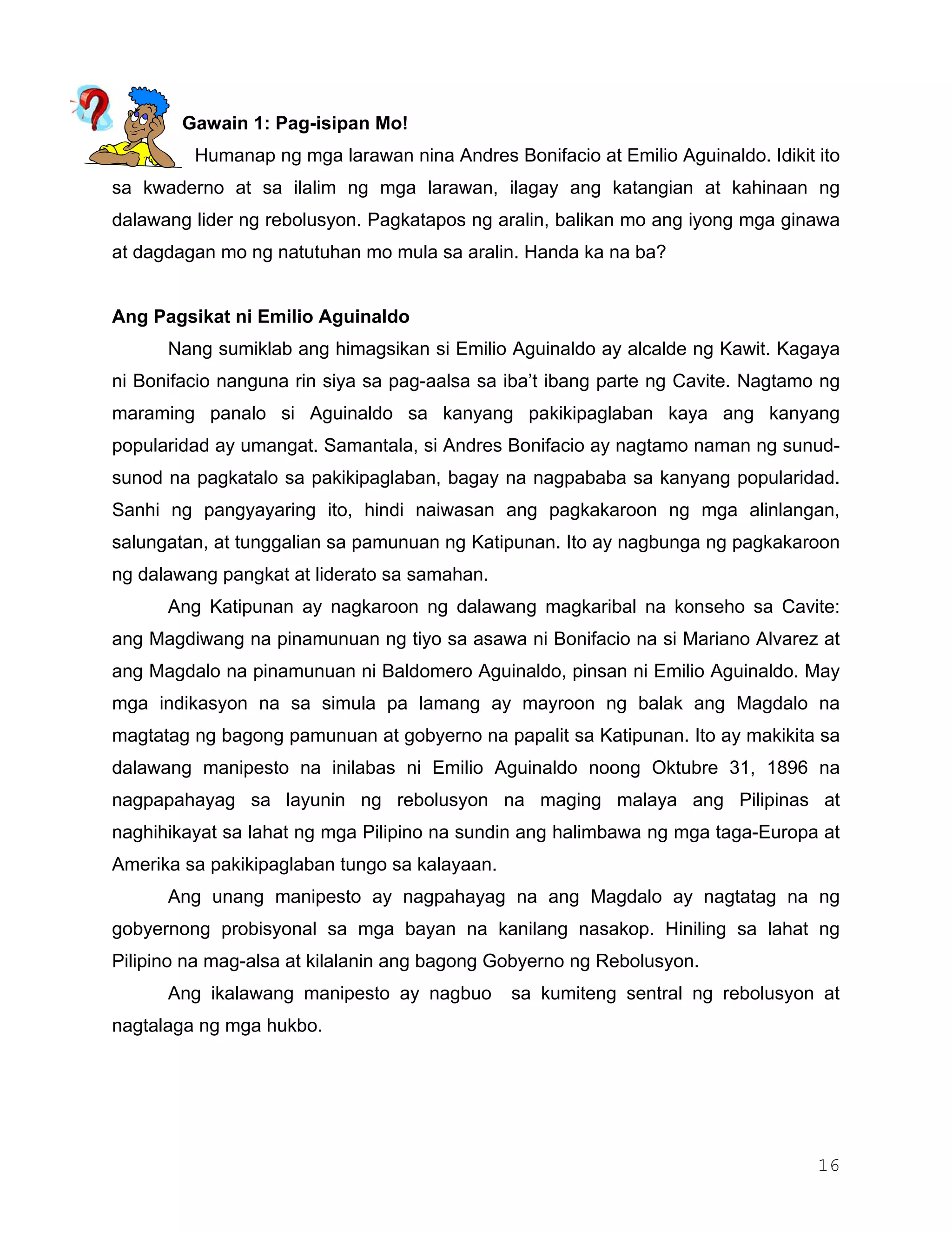 Modyul 9 ang rebolusyong pilipino tungo sa kalayaan | PDF