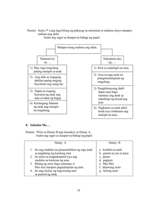 Modyul 9 pagsusuri ng akda batay sa realismo at sosyolohikan | PDF