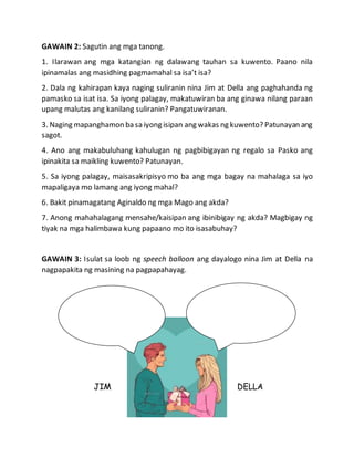 Modyul (Aginaldo ng mga Mago) | DOCX