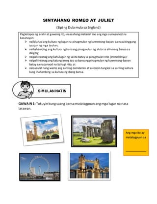 Modyul (Romeo at Juliet) | DOCX