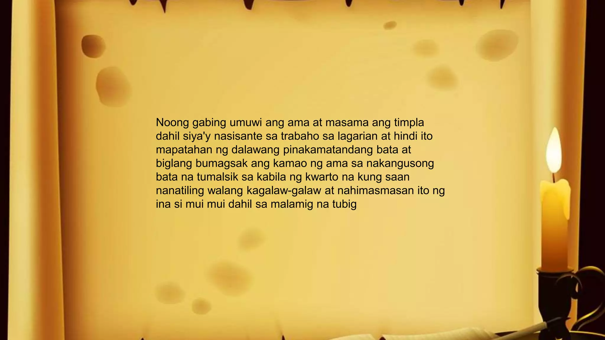 Modyul sa filipino 1 maikling kwento ng ang ama | PPTX
