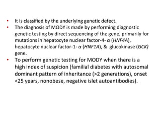 Mody vs type 1&type 2 | PDF