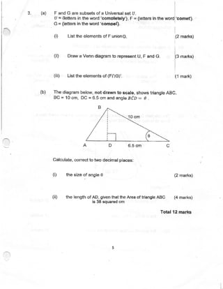 CSEC Mathematics Paper 2 | PDF | Education
