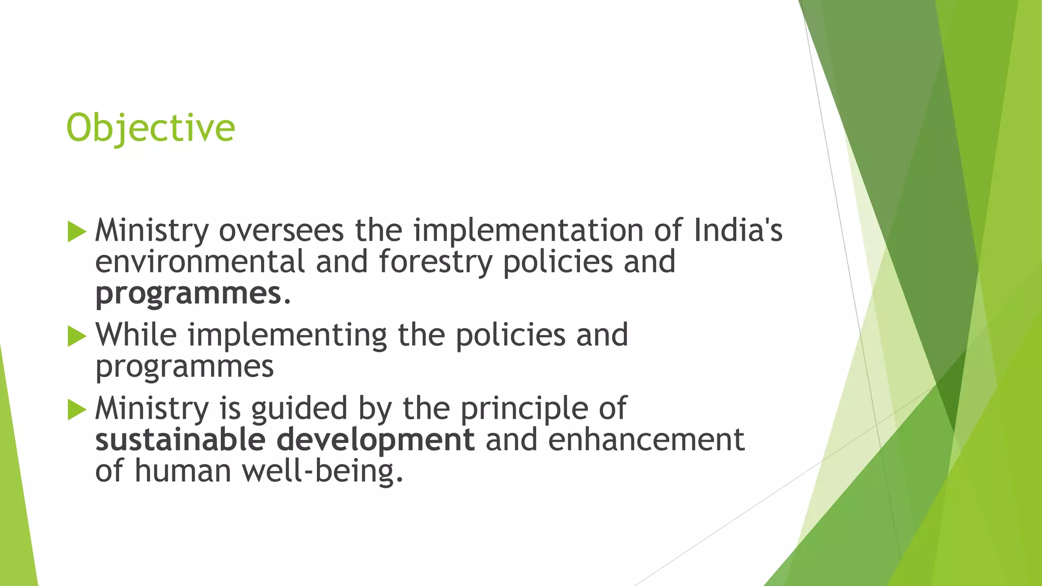 MoEF organization | PDF