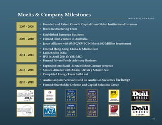 Moelis' 3Q19 Investor Presentation | PPT