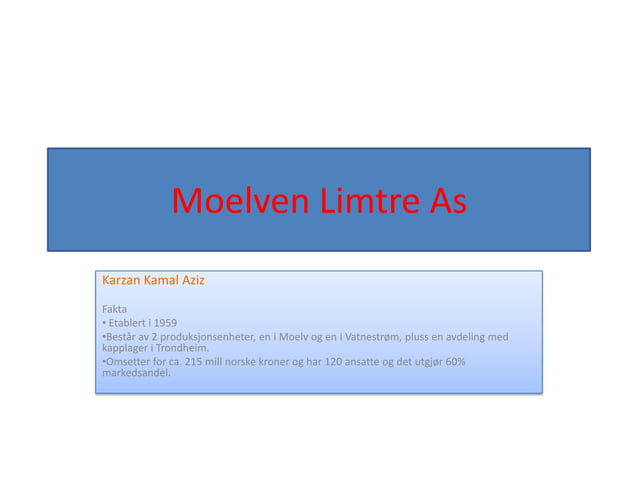 Moelven Limtre As | PPT