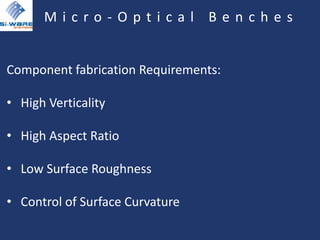 Review on Micro-opto-electro-mechanical Systems | PPT