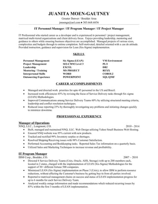 Moengautneyj resume1 | DOC