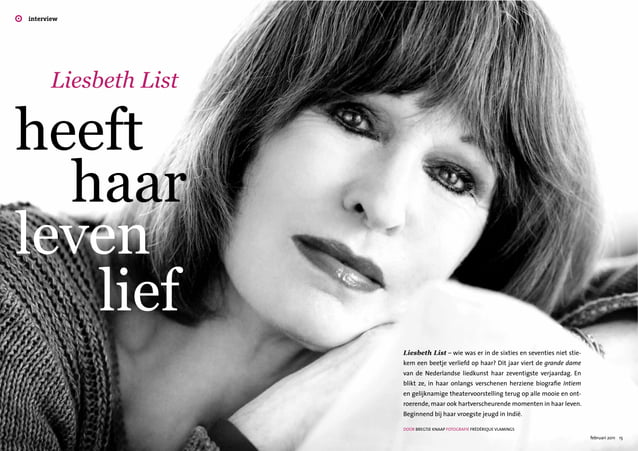 Liesbeth List heeft haar leven lief | PPT