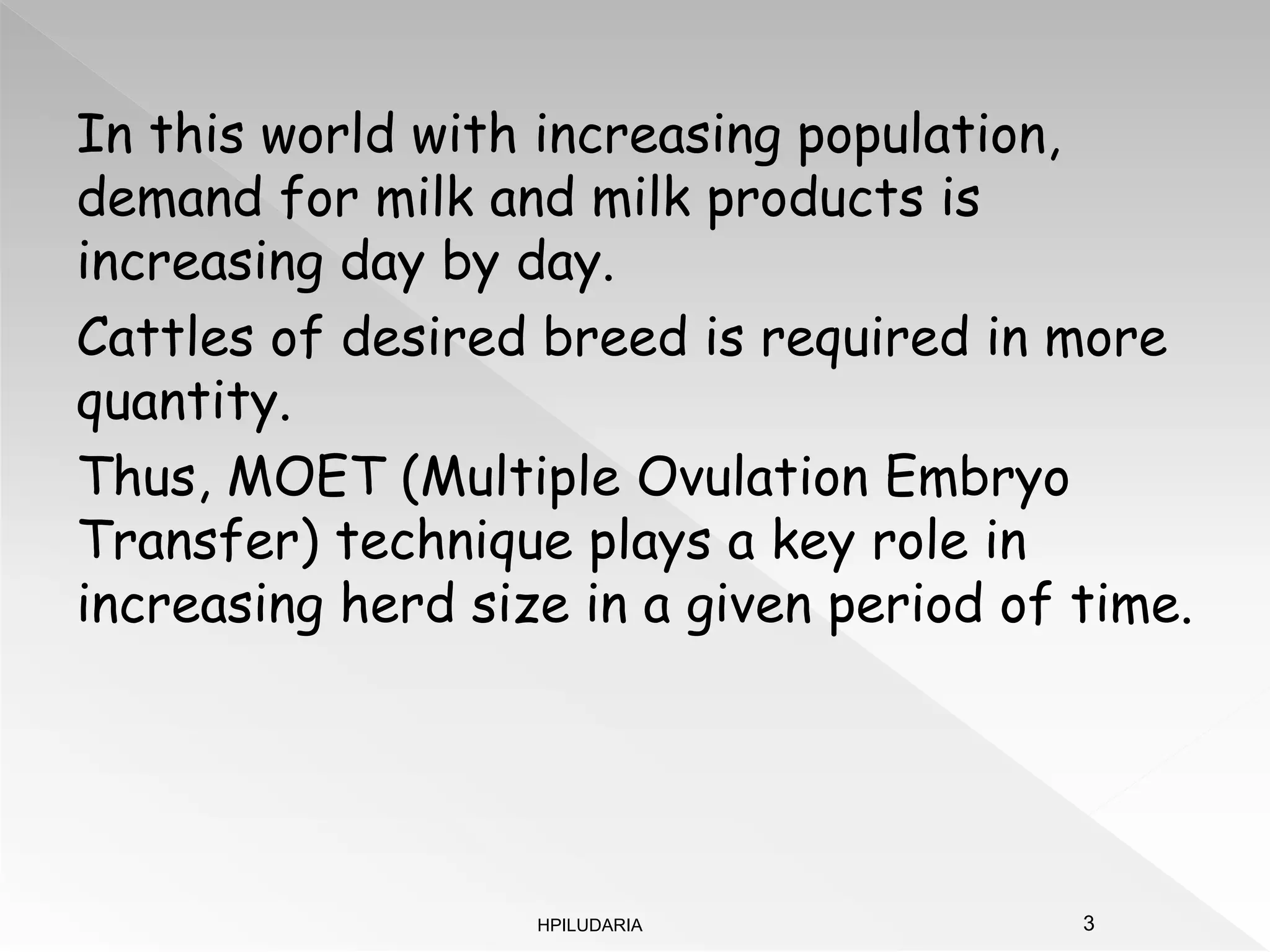 Multiple Ovulation Embryo Transfer | PPTX