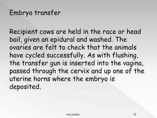 Multiple Ovulation Embryo Transfer | PPTX