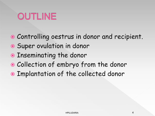 Multiple Ovulation Embryo Transfer | PPTX