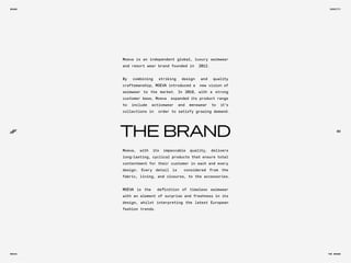 Luxury Swimwear and Resortwear MOEVA: Brand Identity | PDF
