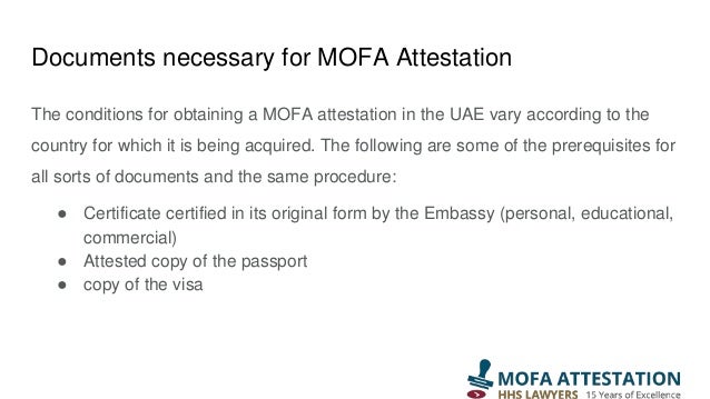 Mofa attestation in uae | PPTX