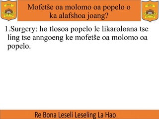 Mofets'e oa Molomo oa Popelo | PPTX