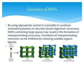 MOF, metal organic frameworks | PPTX