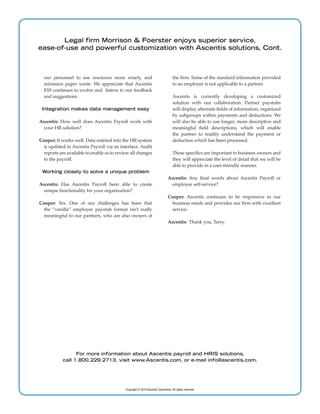 Ascentis Case Study - Morrison & Foerster | PDF