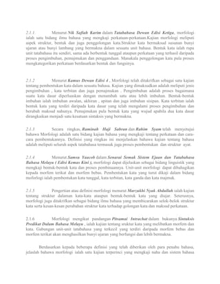 Morfologi dan sintaksis | DOCX