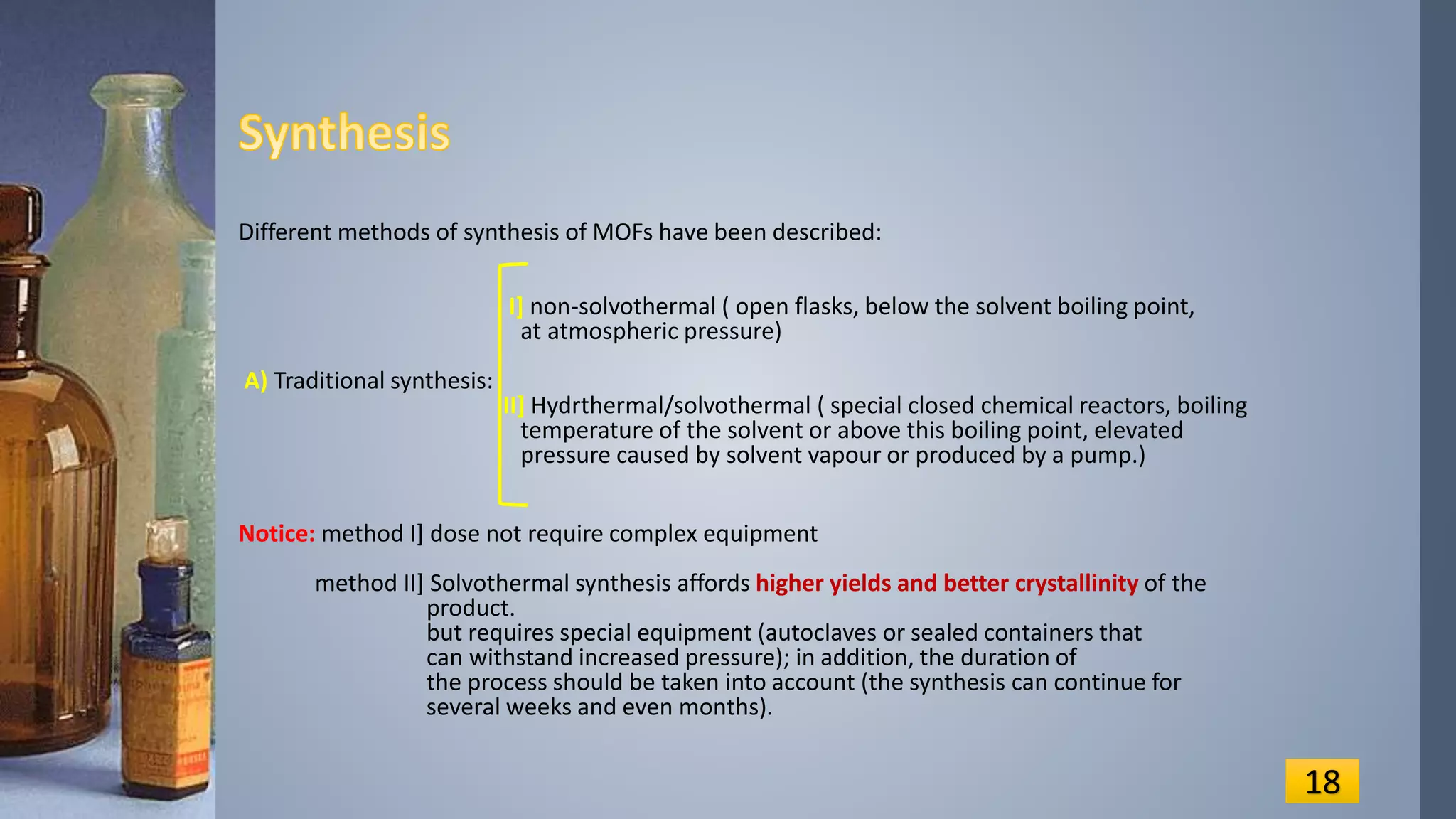 MoFs (METAL-ORGANIC FRAMEWORKS) | PPTX