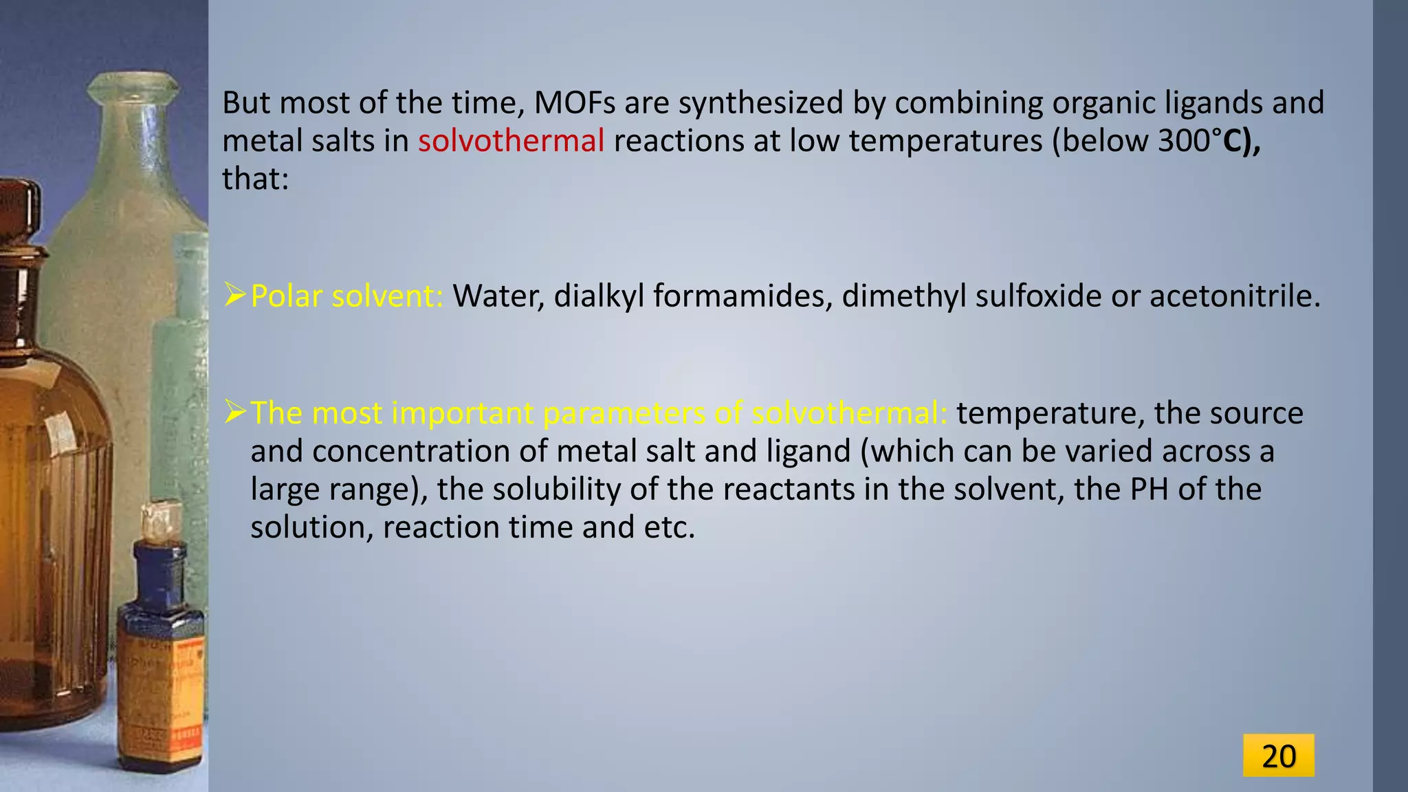 MoFs (METAL-ORGANIC FRAMEWORKS) | PPTX