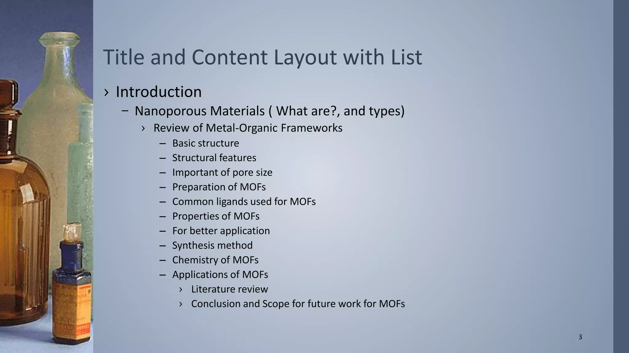 MoFs (METAL-ORGANIC FRAMEWORKS) | PPTX