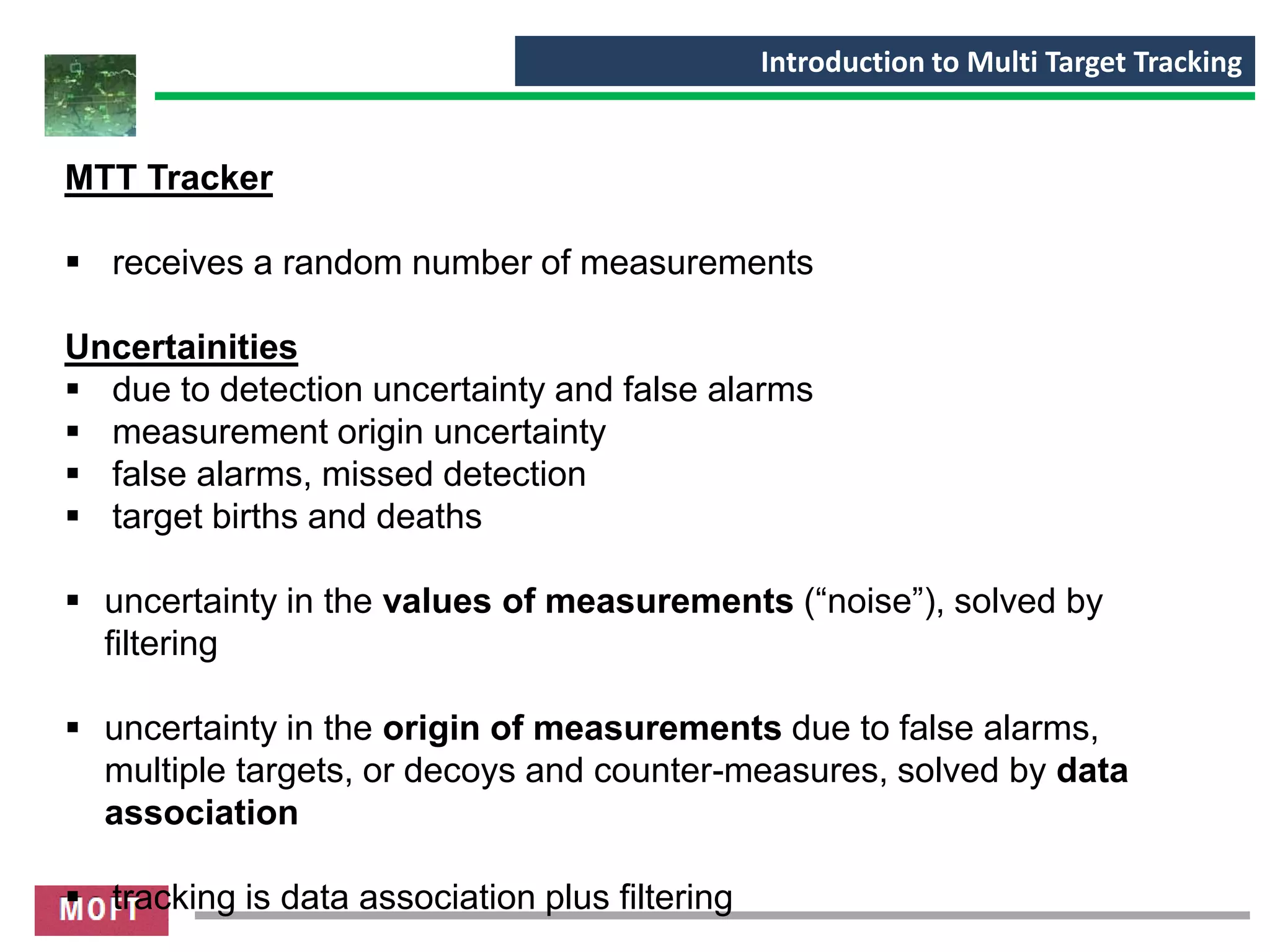 Introduction to Multi Object Filtering, Multi Target Tracking | PDF