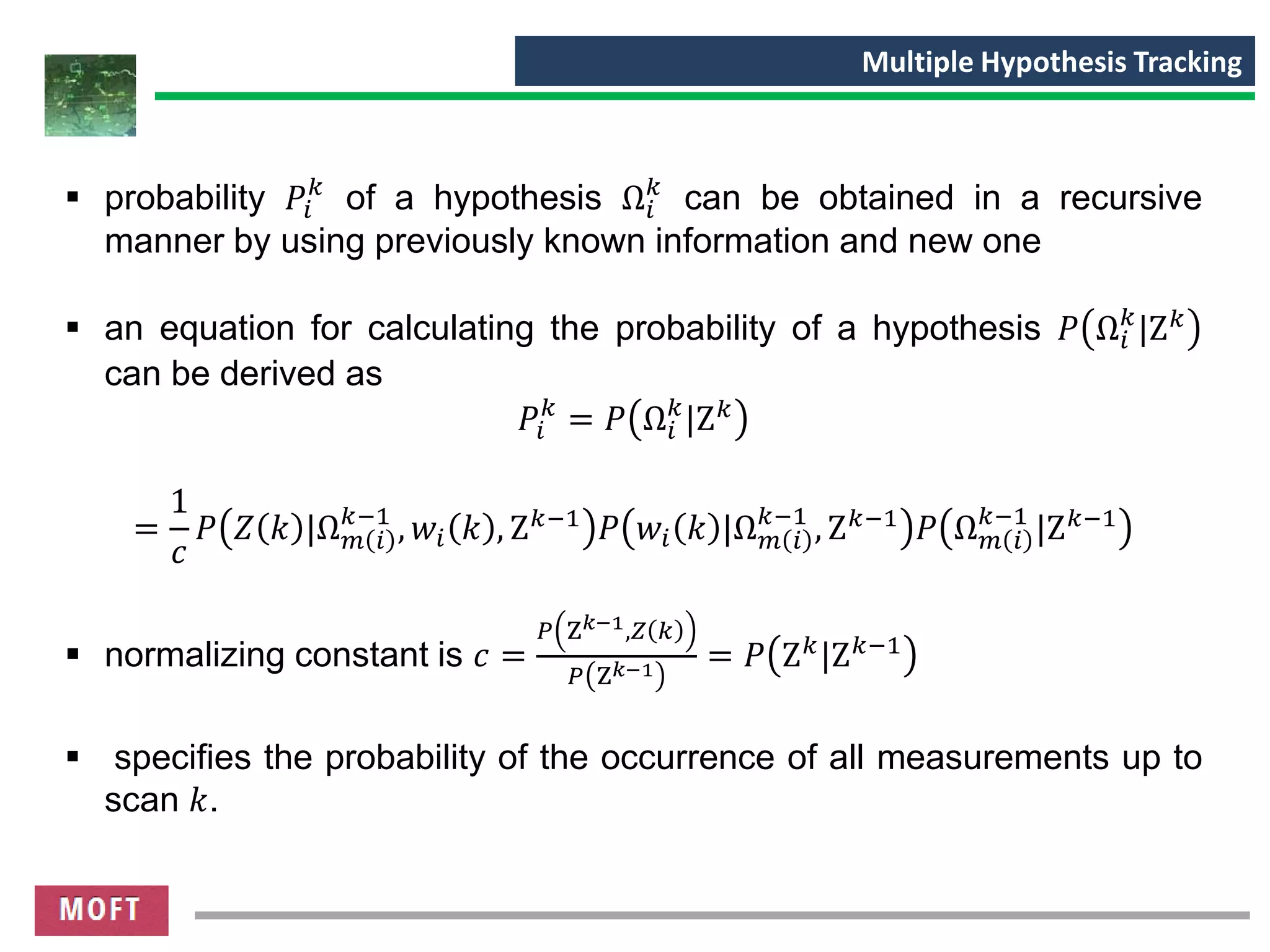 MHT Multi Hypothesis Tracking - Part1 | PDF | Physics | Science