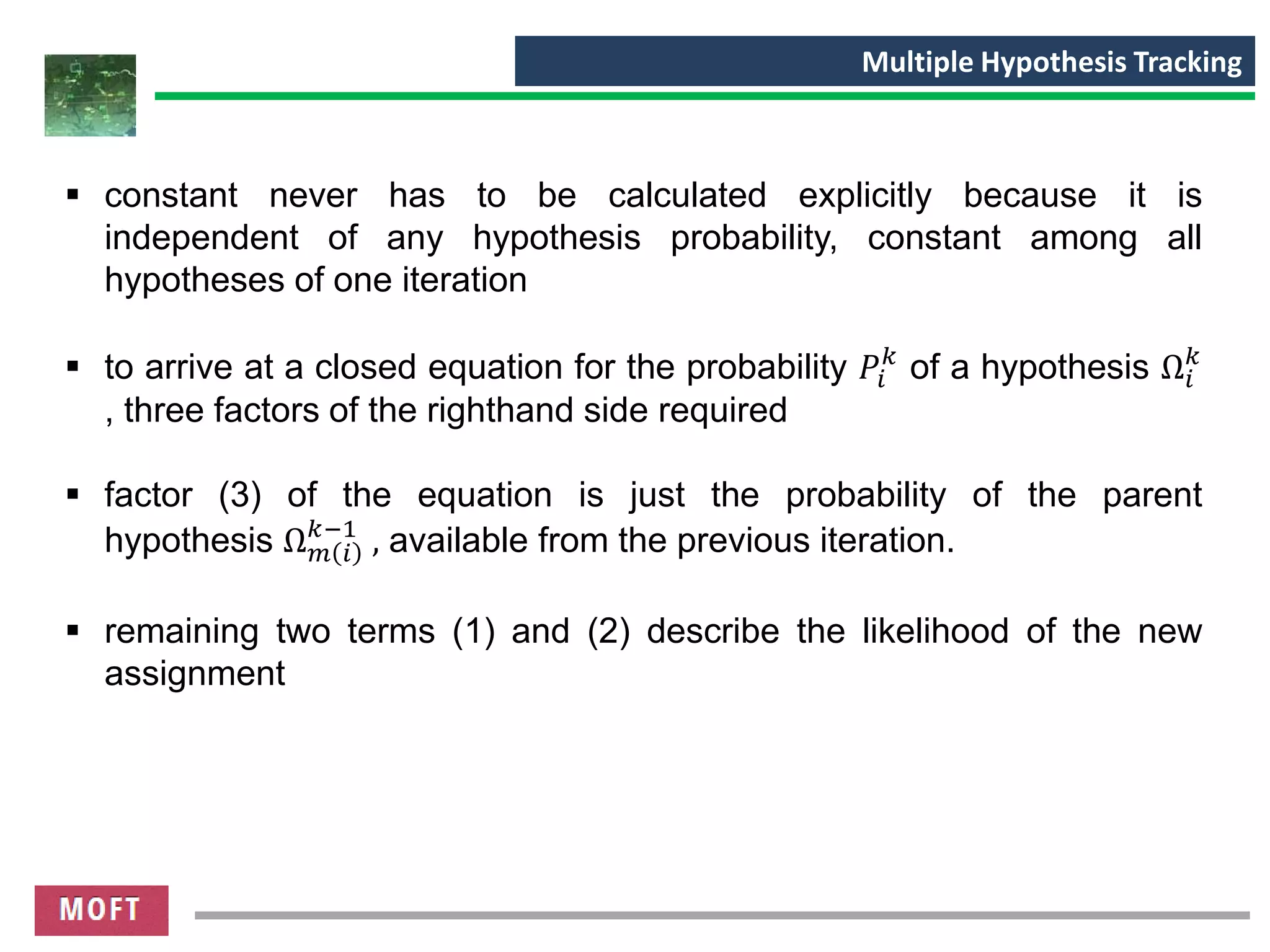 MHT Multi Hypothesis Tracking - Part1 | PDF | Physics | Science