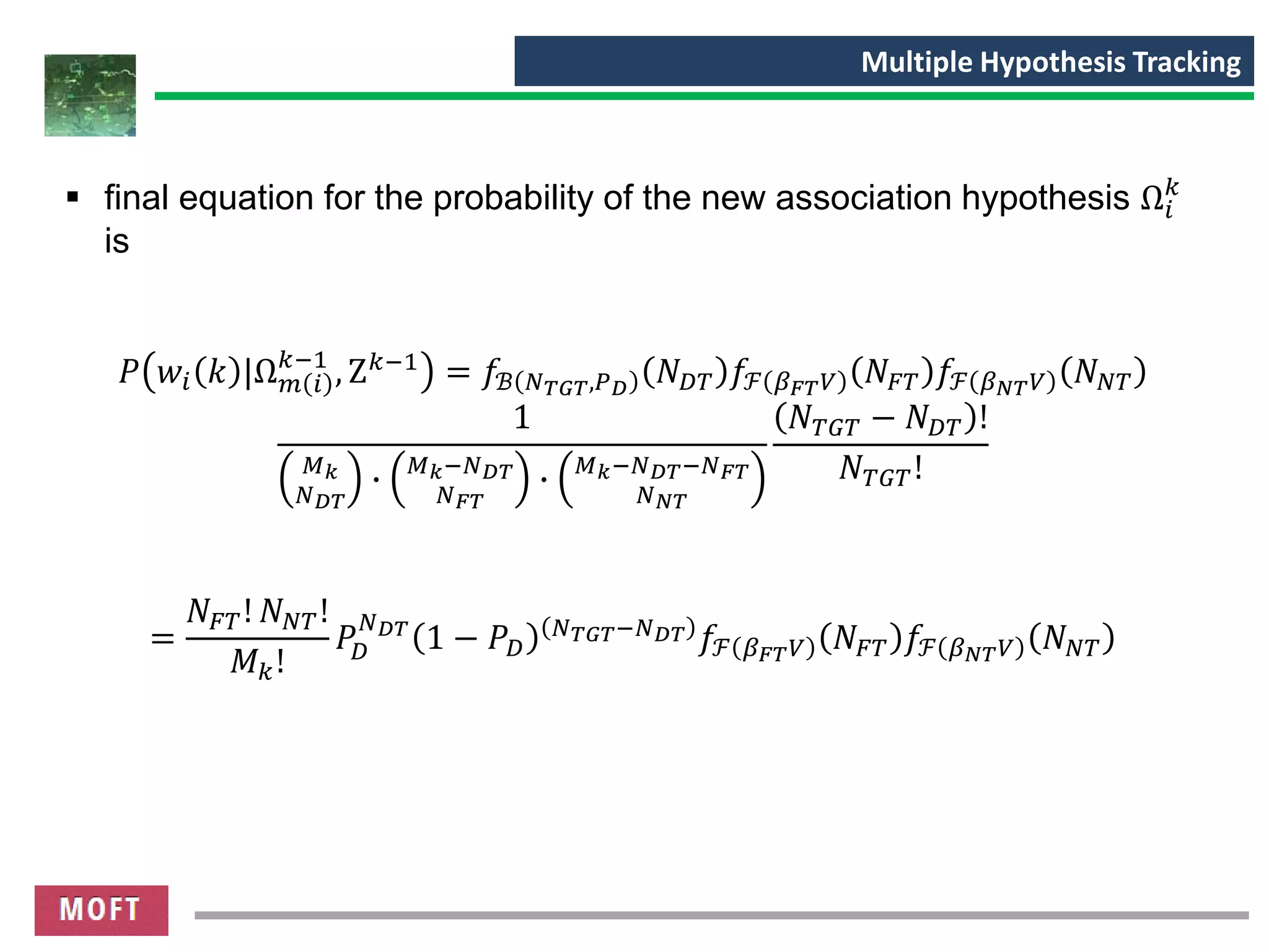 MHT Multi Hypothesis Tracking - Part1 | PDF | Physics | Science