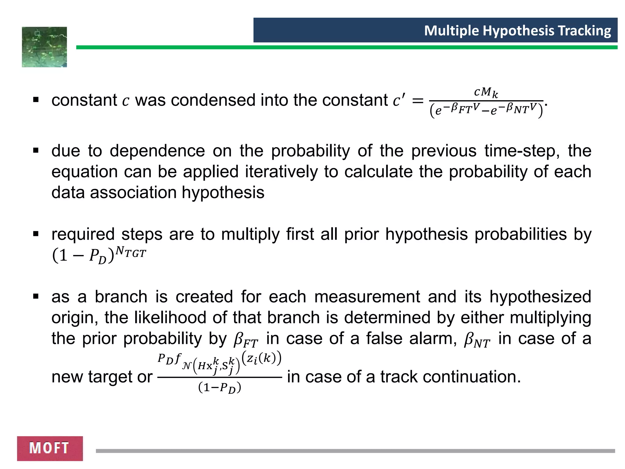 MHT Multi Hypothesis Tracking - Part1 | PDF | Physics | Science