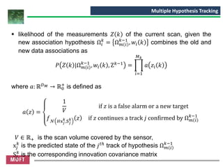 MHT Multi Hypothesis Tracking - Part1 | PDF
