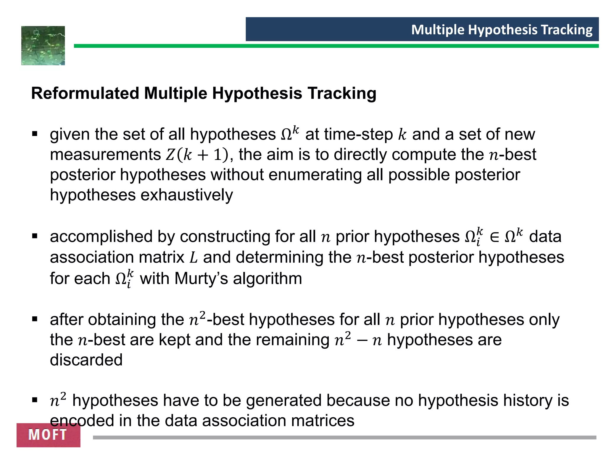 MHT Multi Hypothesis Tracking - Part2 | PDF