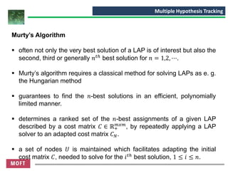 MHT Multi Hypothesis Tracking - Part2 | PDF