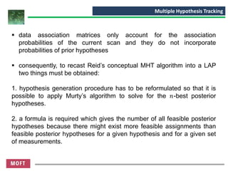 MHT Multi Hypothesis Tracking - Part2 | PDF