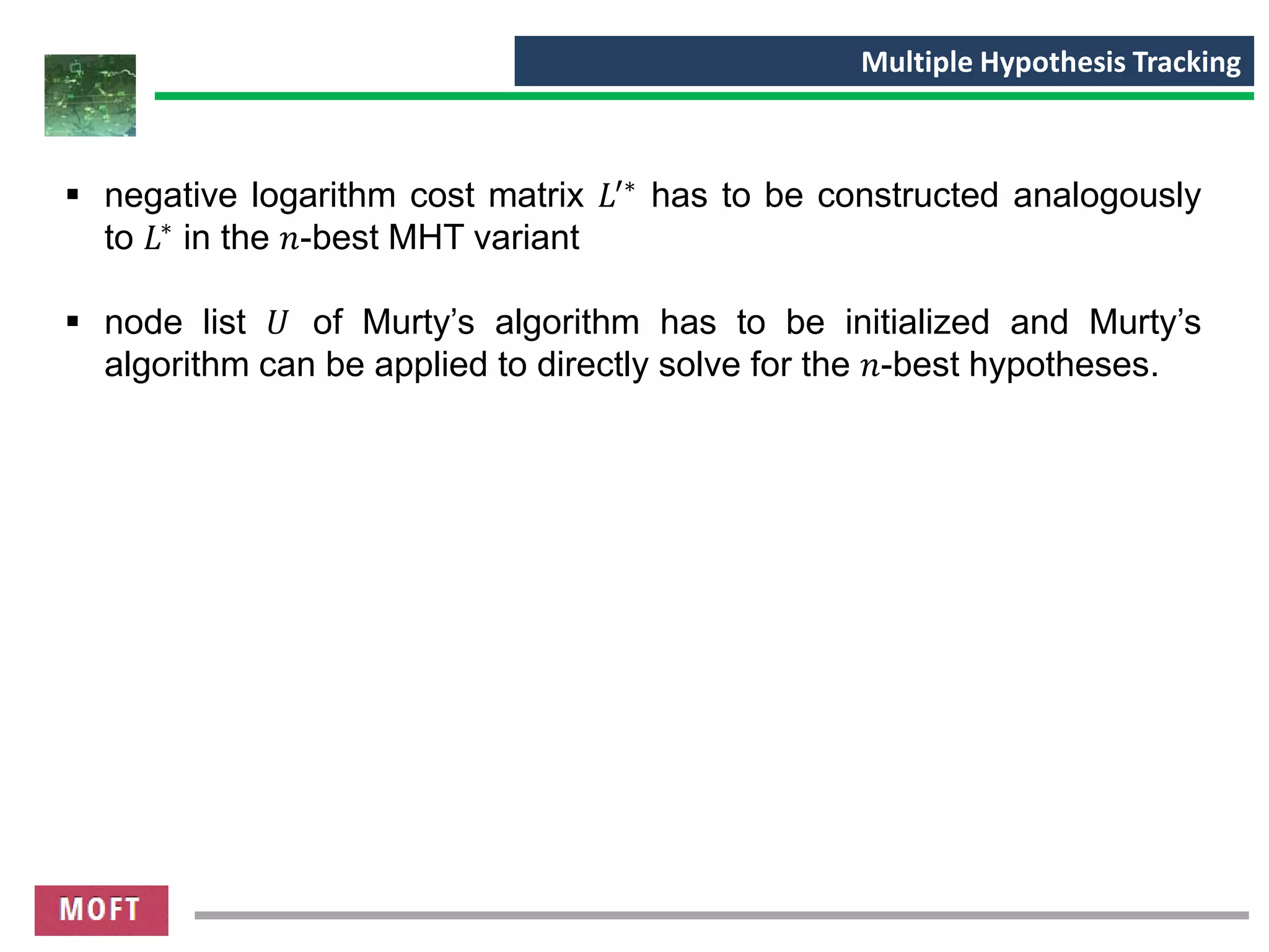 MHT Multi Hypothesis Tracking - Part3 | PDF | Physics | Science