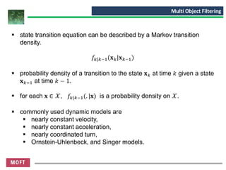 Multi Object Filtering Multi Target Tracking | PDF