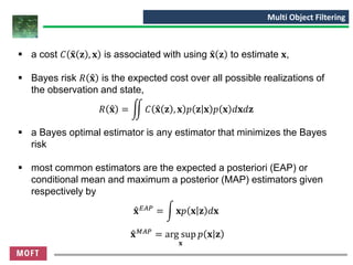 Multi Object Filtering Multi Target Tracking | PDF