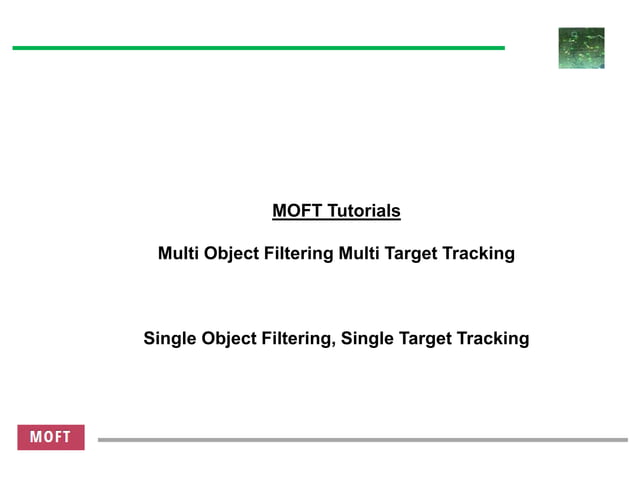 Single Object Filtering Single Target Tracking Ppt