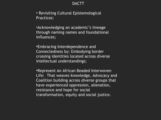 ‘Ubuntu’ and the Social Justice African Diaspora Scholar | PPT