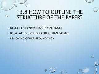 Chapter 13 Introduction in research paper | PPTX